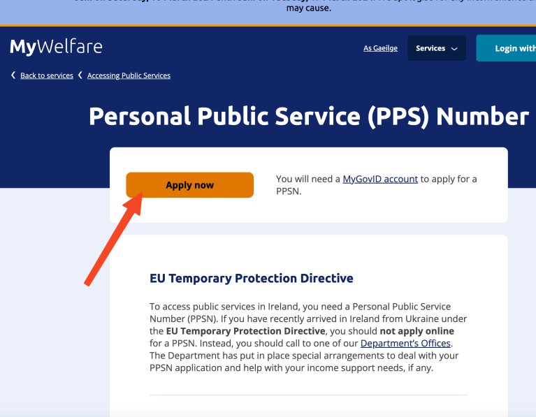 Students how to apply for PPS – Coming to Ireland